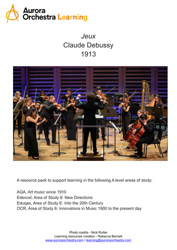 Debussy Jeux resource pack | Teaching Resources