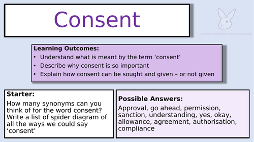 Consent | Teaching Resources