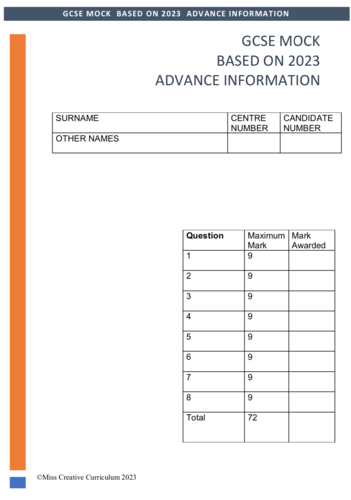 WJEC GCSE MUSIC 2023 MOCK PAPER (PRACTICE QUESTIONS) | Teaching Resources
