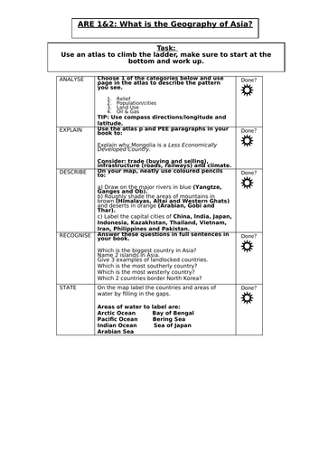 Asia SOW - 20 lesson SOW for KS3 Geography | Teaching Resources