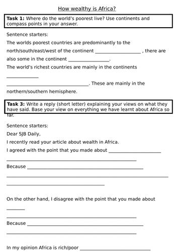 Africa - 24 lesson SOW for KS3 Geography | Teaching Resources
