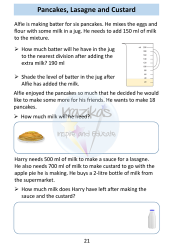 Volume and Capacity Workbook - Functional Skills Maths - Entry Level 3 ...