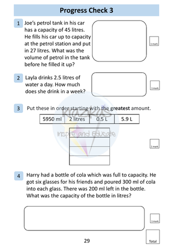 Volume and Capacity Workbook - Functional Skills Maths - Entry Level 3 ...