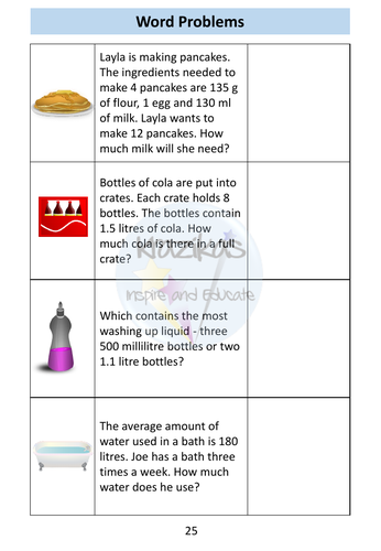 Volume and Capacity Workbook - Functional Skills Maths - Entry Level 3 ...