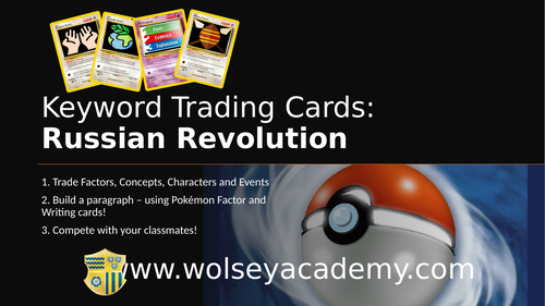 Russian Revolution, 63 Keyword Cards & Writing Challenge | Teaching ...
