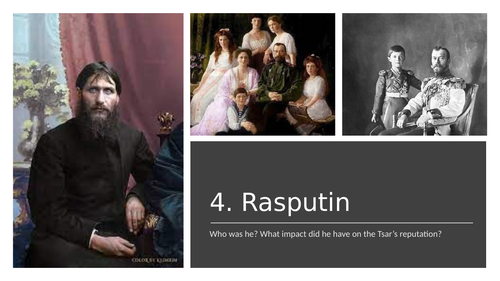 Russian Revolution – 4. Rasputin | Teaching Resources