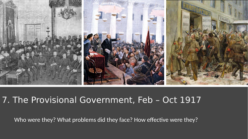 Russian Revolution – 7. Provisional Government | Teaching Resources