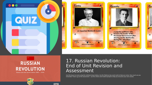 17. Russian Revolution - 63 trading flash cards, revision tasks and ...