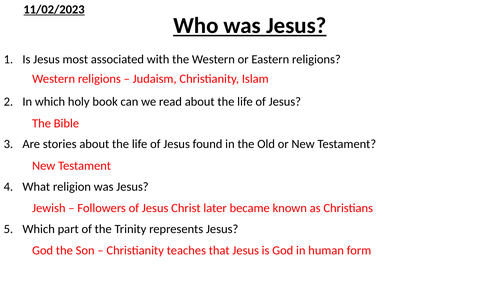 Jesus Unit | Teaching Resources