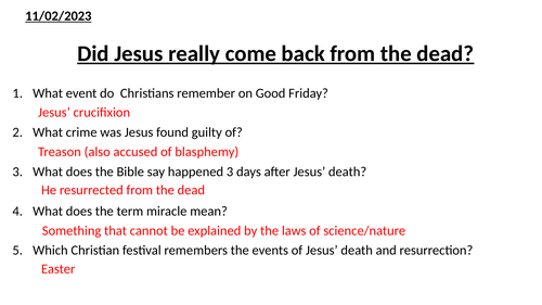 Jesus Unit | Teaching Resources