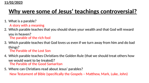 Jesus Unit | Teaching Resources