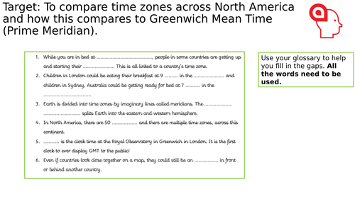 Y5 Geography Time Zones lesson pack | Teaching Resources