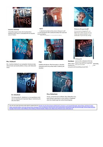 Murder on the Orient Express Unit of work | Teaching Resources