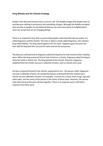 A Level Buddhism: The Three Marks of Existence | Teaching Resources