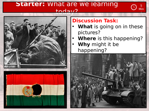 GCSE Cold War L10 - The Hungarian Uprising | Teaching Resources