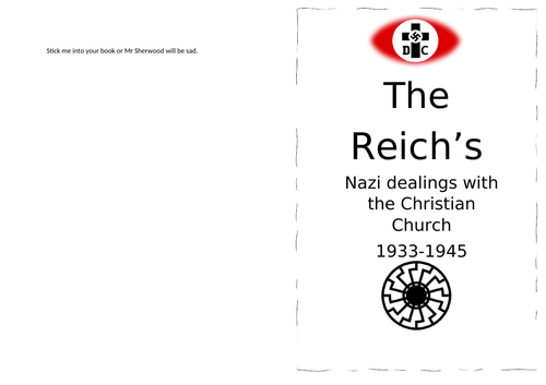 Nazi Church Policies | Teaching Resources