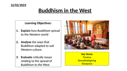 A Level Buddhism: Buddhism in the west, inc Triratna Buddhism ...