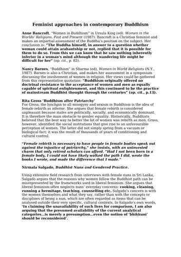 A Level Buddhism: The Role of Women in Buddhism | Teaching Resources