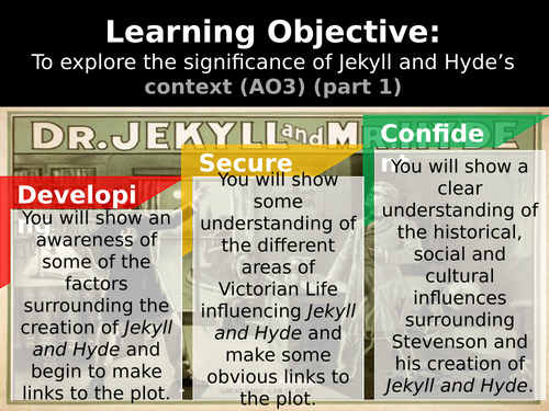 Jekyll and Hyde - Higher Ability Lesson Bundle - Introduction to Context | Teaching Resources