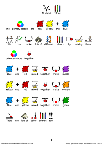 Colours Symbol Supported Resources Pack for Learners with SEND ...