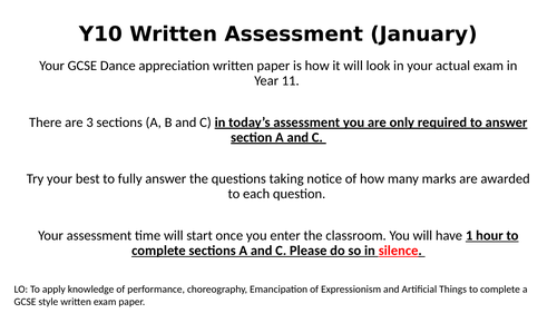 AQA GCSE Dance Y10 Year's worth of lessons | Teaching Resources