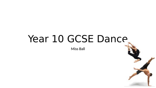AQA GCSE Dance Y10 Year's worth of lessons | Teaching Resources