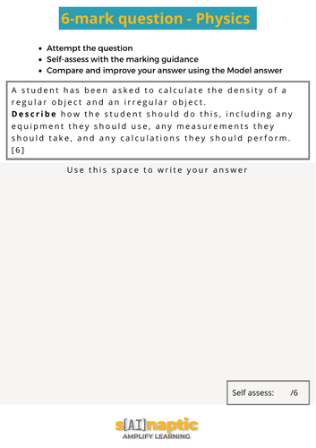 GCSE Science 6-mark questions with model answer | Teaching Resources