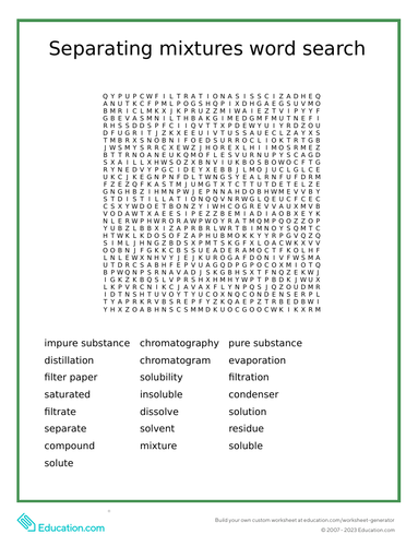 KS3 Separating mixtures revision | Teaching Resources