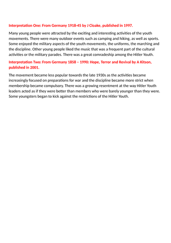 Youth In Nazi Germany | Teaching Resources