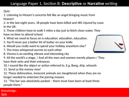 Revising Descriptive Writing | Teaching Resources