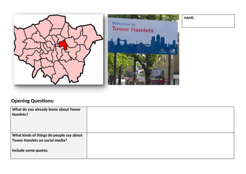 Diverse Places 4B.3. Local and Contrasting Places Research Activities ...
