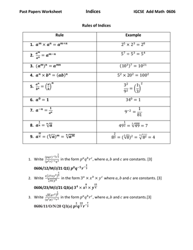 Cambridge Additional Mathematics 0606 and 4037 Topic Wise Past Paper ...