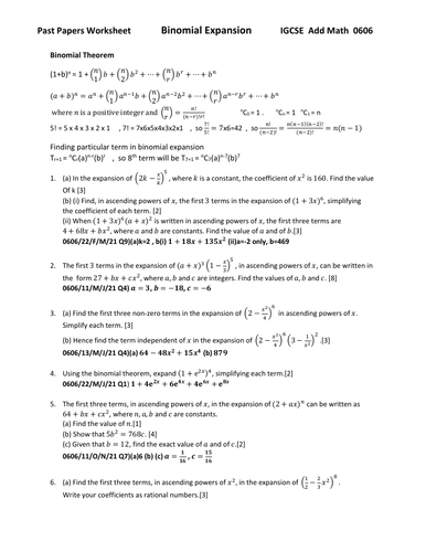 Cambridge Additional Mathematics 0606 and 4037 Topic Wise Past Paper ...