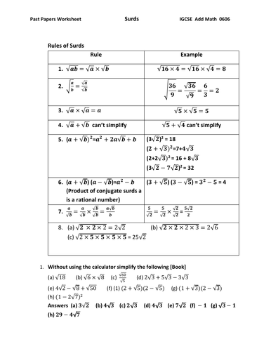 Cambridge Additional Mathematics 0606 and 4037 Topic Wise Past Paper ...