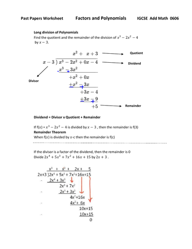 Cambridge Additional Mathematics 0606 and 4037 Topic Wise Past Paper ...