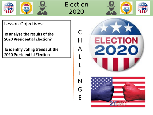 US Presidential Election 2020 - TWO FULL LESSONS | Teaching Resources