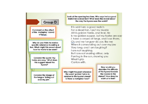 Teaching English: Poetry - Edwin Morgan 'Hyena' | Teaching Resources