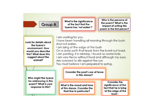 Teaching English: Poetry - Edwin Morgan 'Hyena' | Teaching Resources