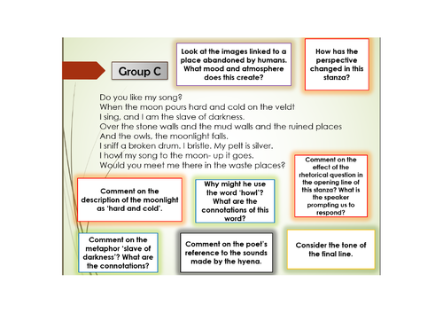 Teaching English: Poetry - Edwin Morgan 'Hyena' | Teaching Resources