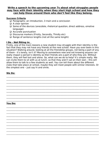 Wonder SOW (Theme of Identity and Belonging) | Teaching Resources