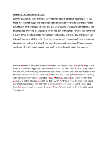 Wonder SOW (Theme of Identity and Belonging) | Teaching Resources