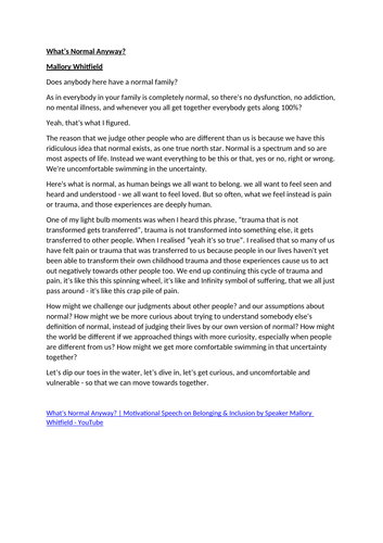 Wonder SOW (Theme of Identity and Belonging) | Teaching Resources