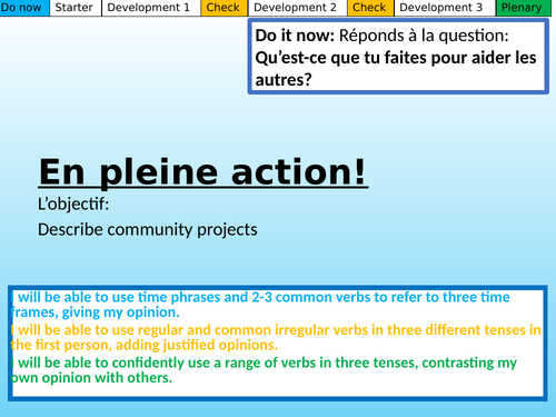 Studio GCSE French Module 4 De la ville à la campagne | Teaching Resources