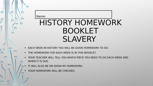 History homework booklets for key stage 3- pack 2 | Teaching Resources