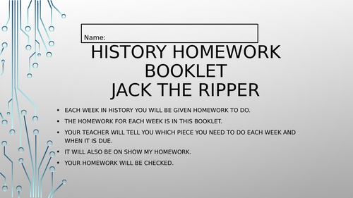 History homework booklets for key stage 3- pack 3 | Teaching Resources