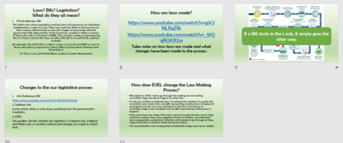 A Level Politics - Legislative Process | Teaching Resources
