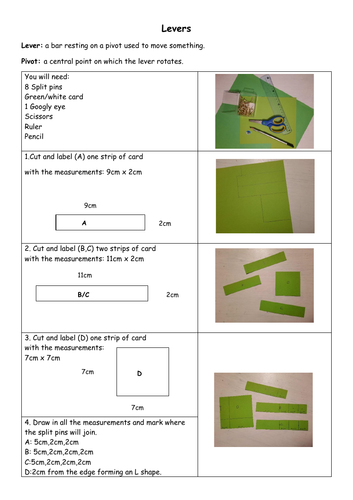 Lever, papercraft, crocodile, D and T, Year 3, | Teaching Resources