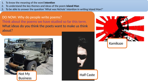 Windrush Poetry - Two Lessons - Island Man by Grace Nichols | Teaching ...