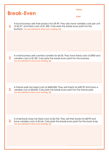 Formula Practice Bundle #1 | Teaching Resources