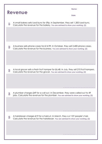Formula Practice Bundle #1 | Teaching Resources